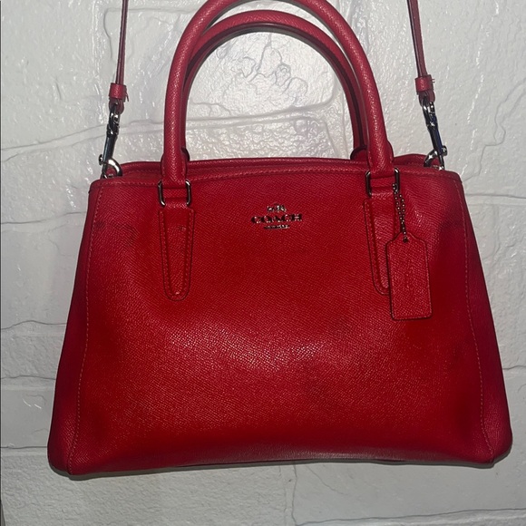 Coach | Bags | Coach Vibrant Red Satchel | Poshmark